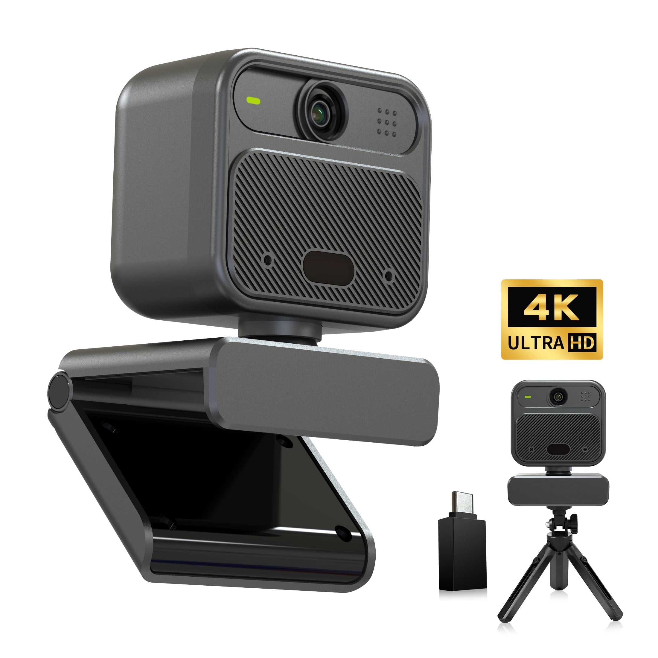 Vizolink 4K Webcam with Dual AI Reduction Microphones PDAF Web cam for ...