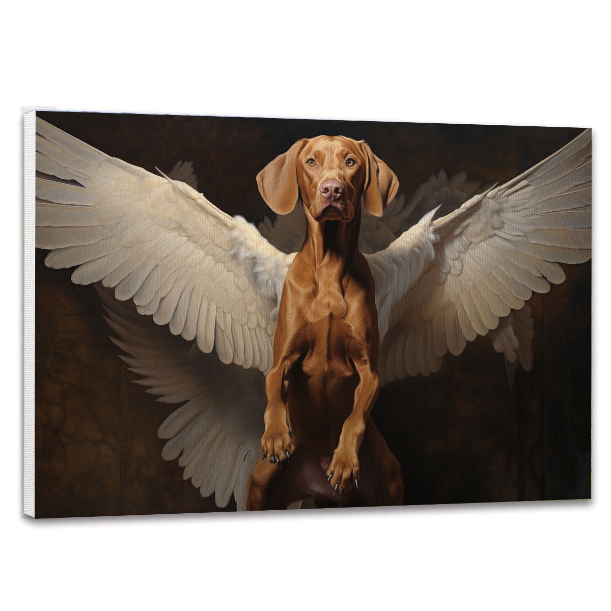 Vizsla Dog Memorial Gifts - Waiting At The Door Canvas - Dog Memorial ...