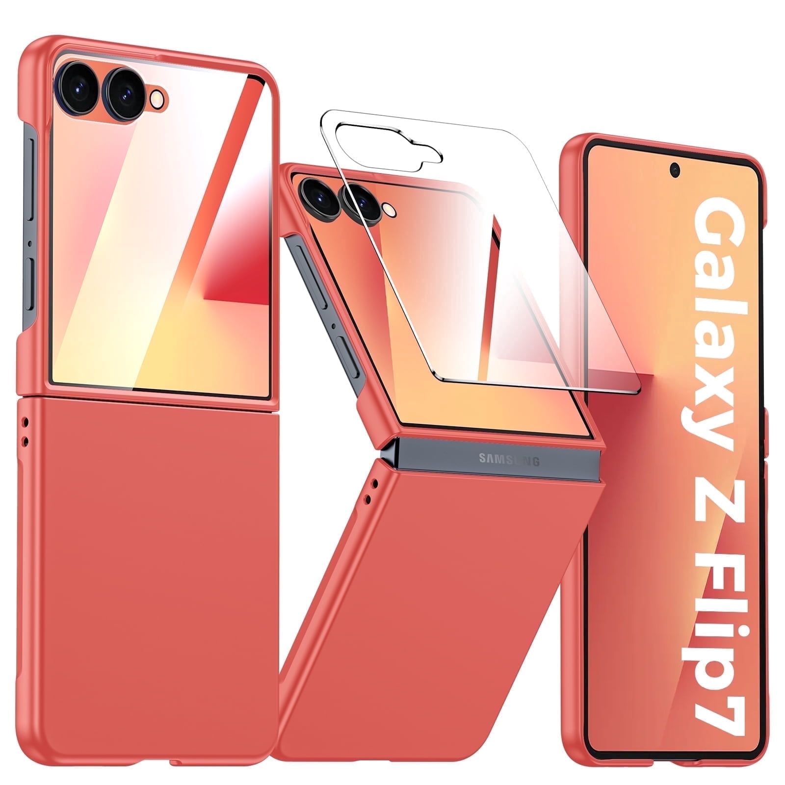 Vizvera for Samsung Galaxy Z Flip 7 with Front Built-in Screen ...