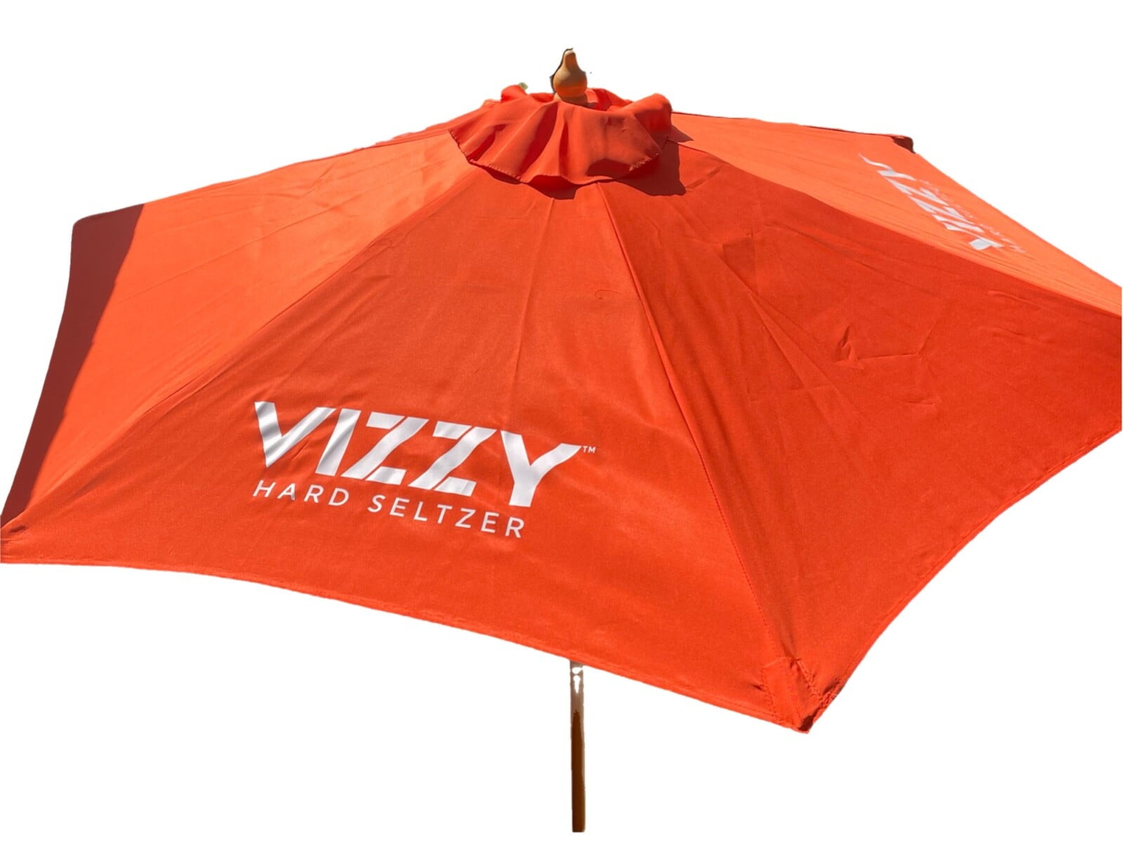 Vizzy Hard Seltzer 7’ Market Umbrella 1.5” Wood Pole | New In Box & F/S ...