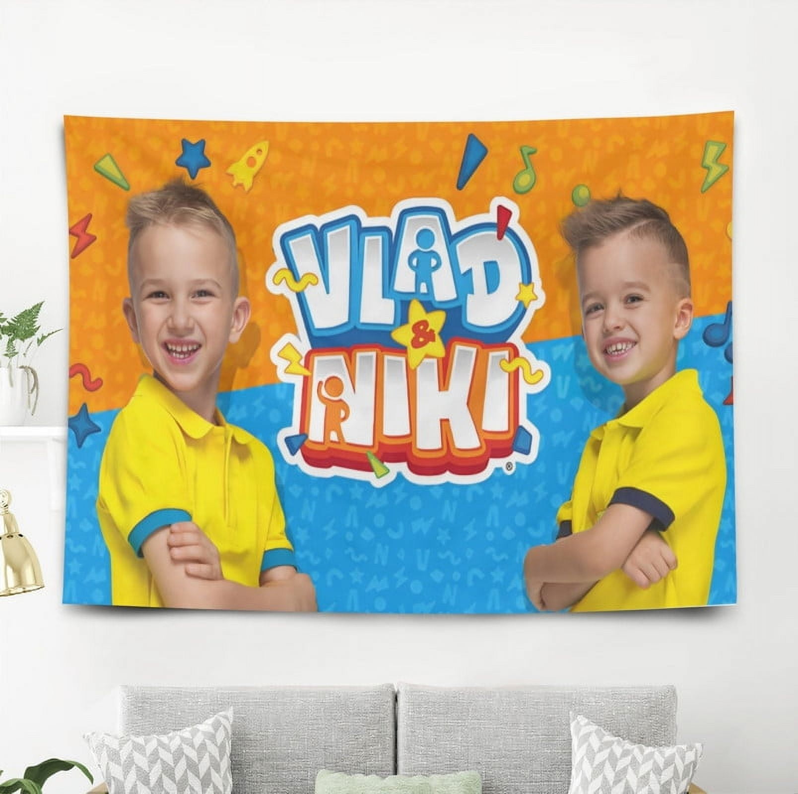 Vlad Niki Gift Wall Hanging Backdrop for Room Bedroom Girls or Boys ...