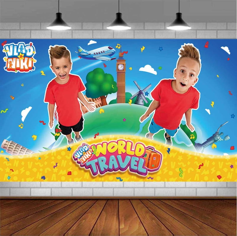 Vlad and Niki Backdrop Banner Party Supplies Poster Movie Theme ...