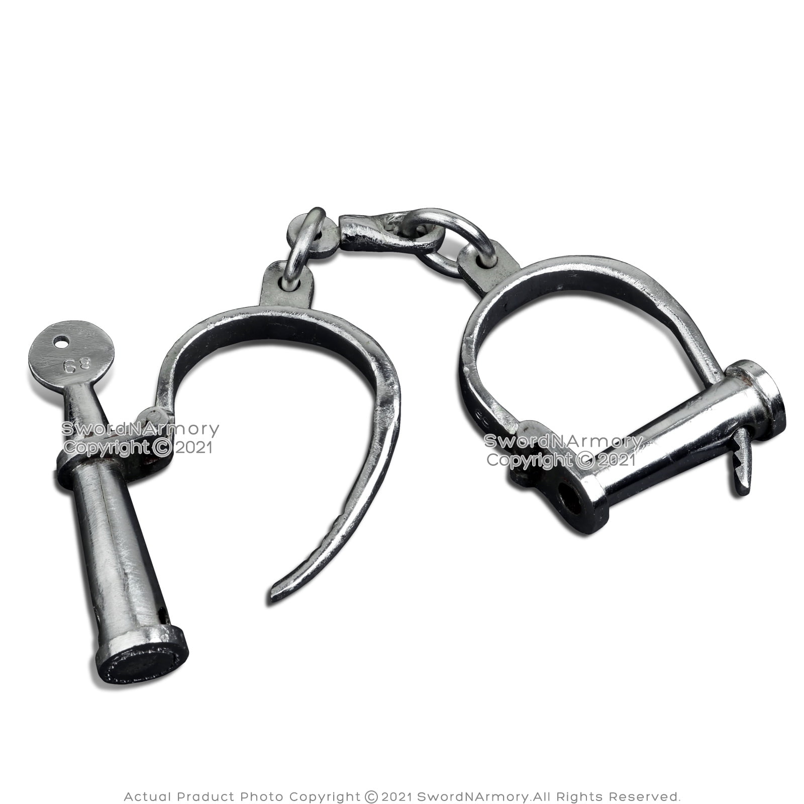 Vlad the Impaler Dracula Linked Handcuff Medieval Chrome Dungeon ...
