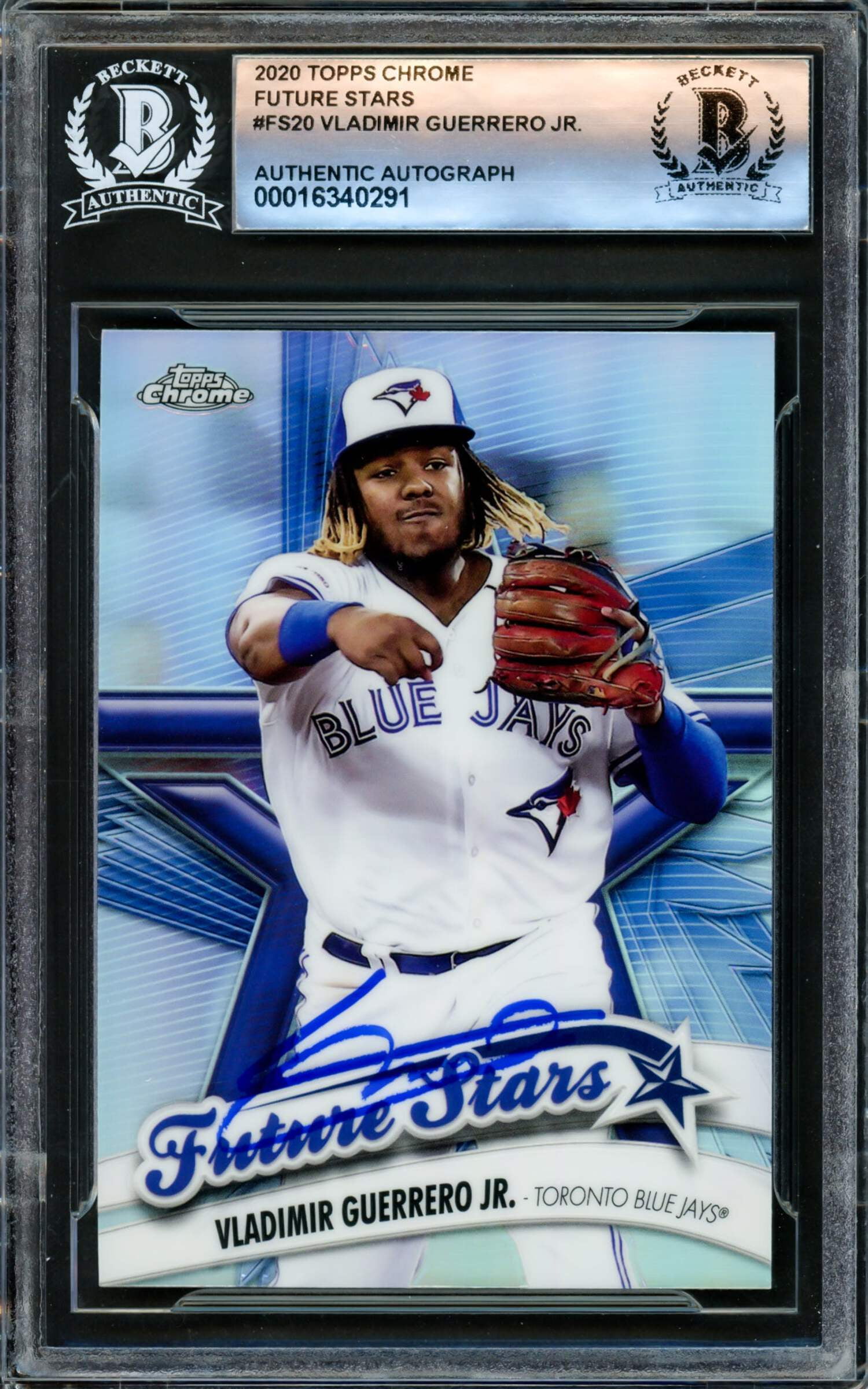 Vladimir Guerrero Jr. Autographed 2020 Topps Chrome Future Stars Card # ...