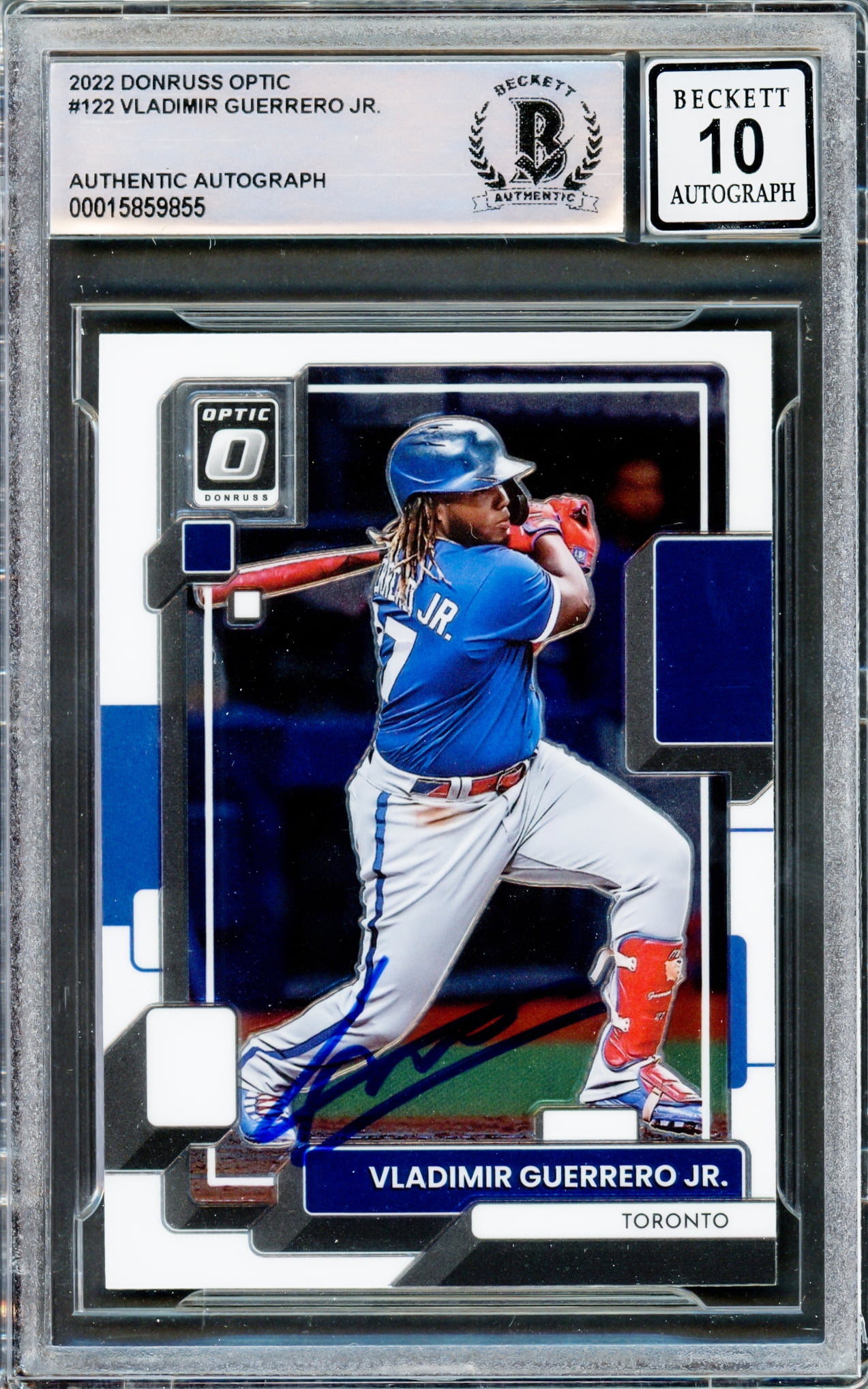 Vladimir Guerrero Jr. Autographed 2022 Donruss Optic Card #122 Toronto ...