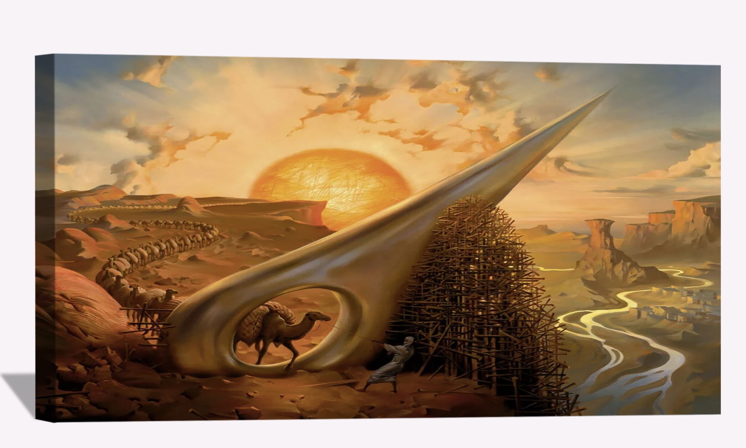 Vladimir Kush Eye Of The Needle Wall Art Large Framed Painting Dali ...