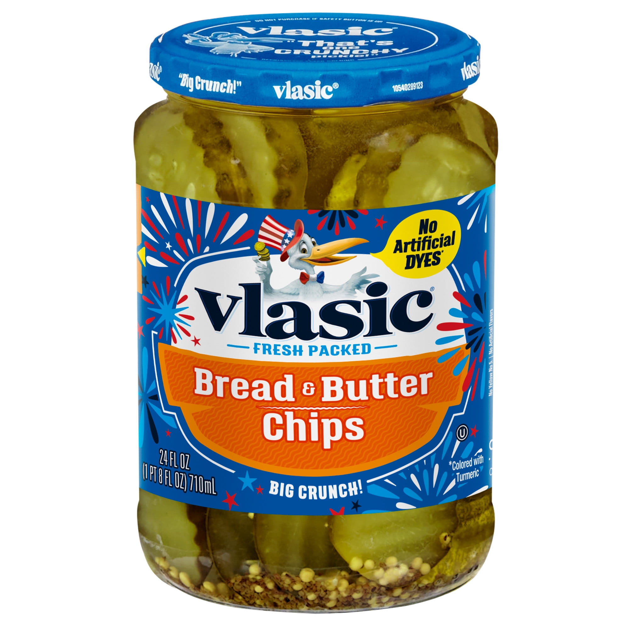 Vlasic Bread and Butter Pickle Chips, Sweet and Tart, Keto Friendly, 24 ...
