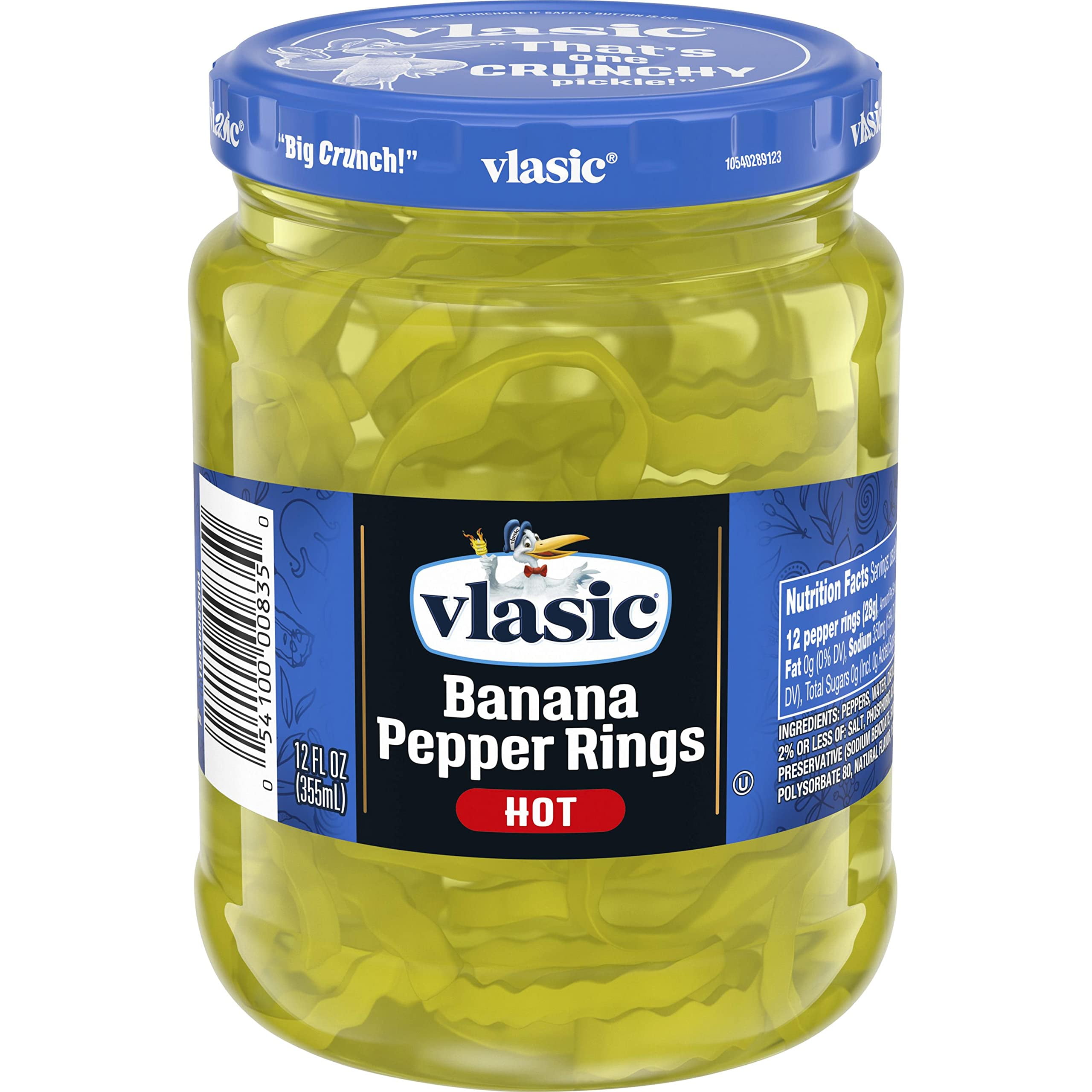 Vlasic Deli Style Hot Banana Pepper, NSD3 Keto Friendly, 6 - 12 FL OZ ...