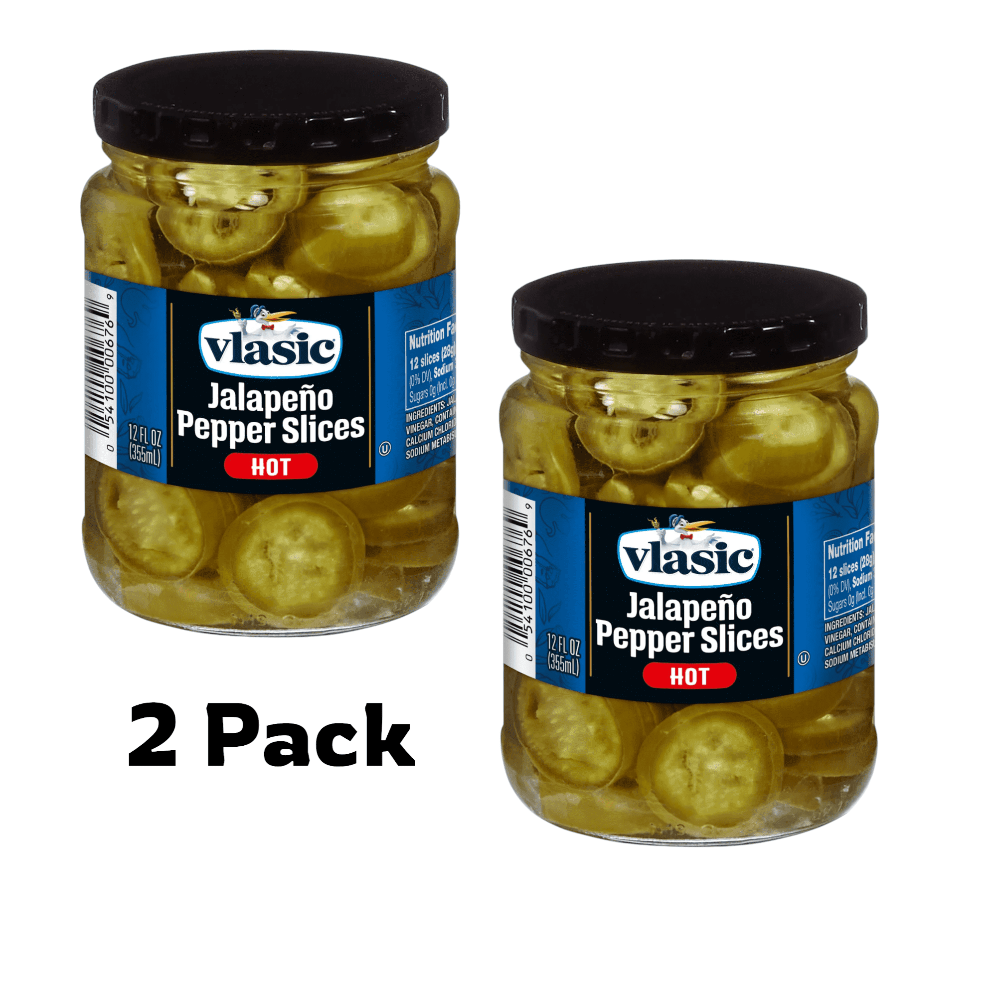 Vlasic Deli Style Jalapeno Pepper Slices, Spicy Hot, 2 Pack, 12 fl oz - Walmart.com