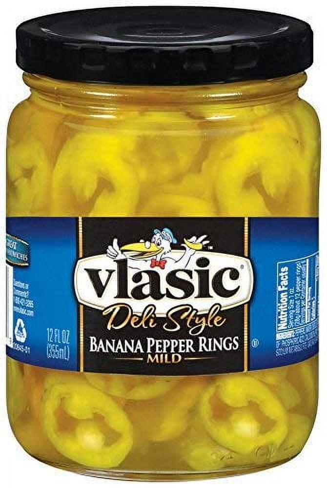 Vlasic Deli Style Mild Banana Pepper Rings, Keto Friendly, - 12 FL OZ ...