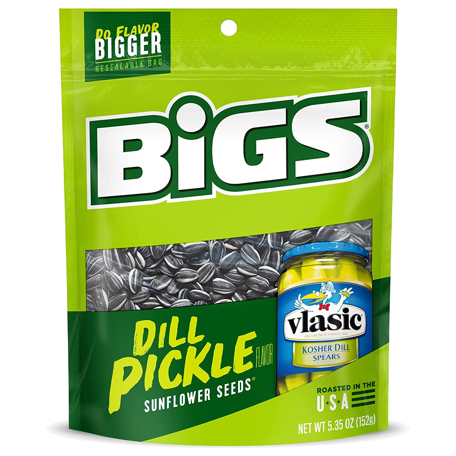 Vlasic Dill Pickle Sunflower Seeds, Keto Friendly Snack, 5.35-oz. Bag ...