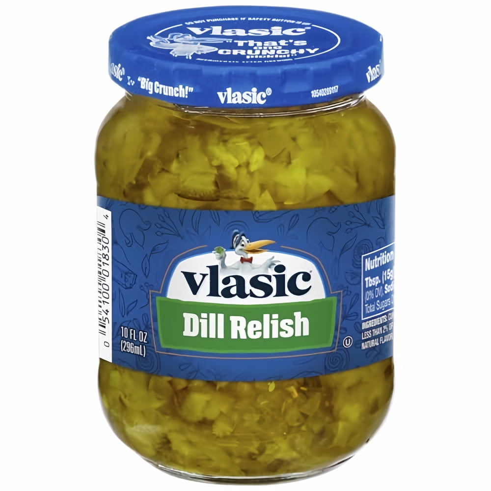 Vlasic Dill Relish, 10 oz, Pack of 4, Classic Dill Flavor, Ideal for ...
