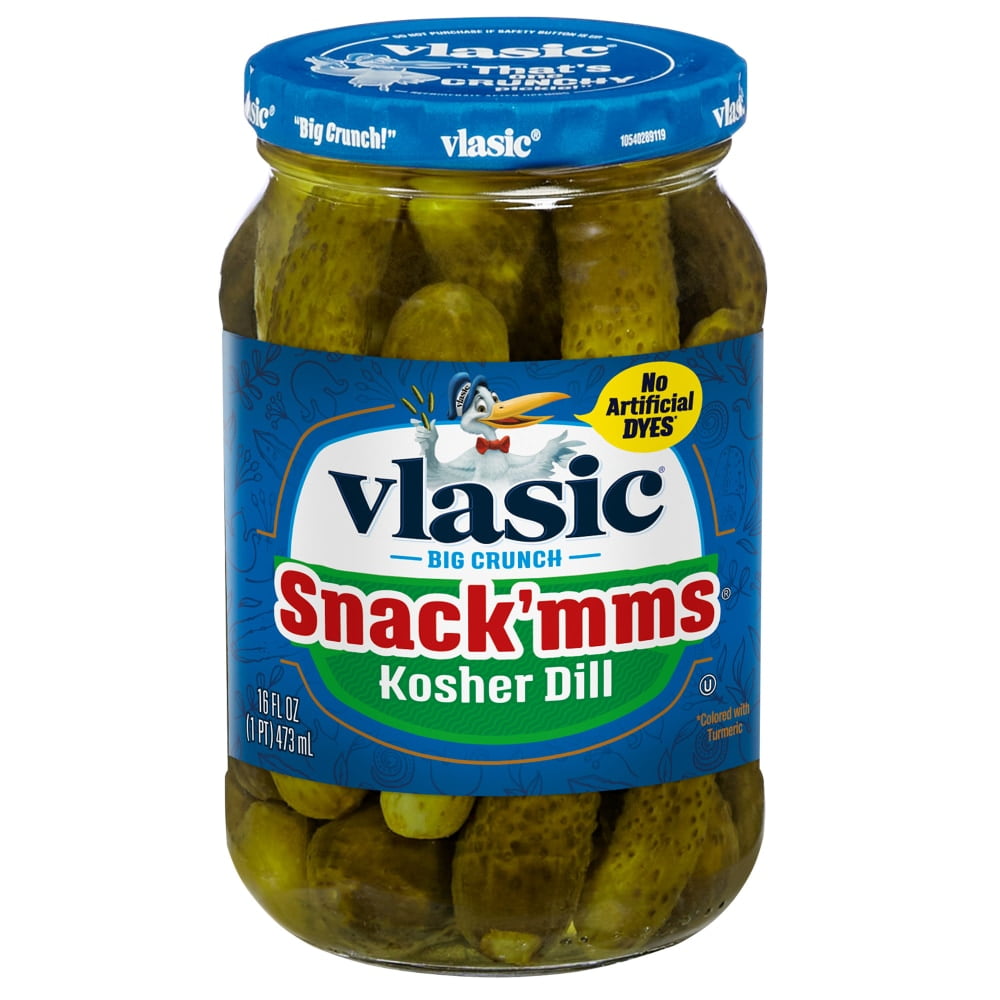 Vlasic Keto Friendly Snackmms Kosher Pickles Dill minis - 16 oza ...
