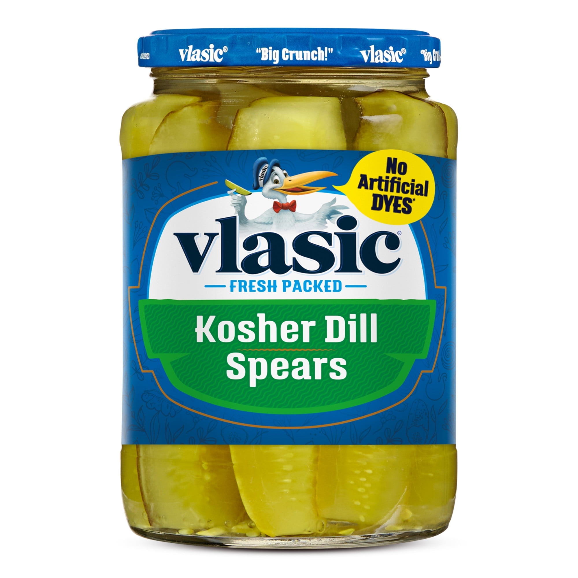 Vlasic Kosher Dill Pickle Spears, Keto Friendly, 24 fl fl oz Jar ...