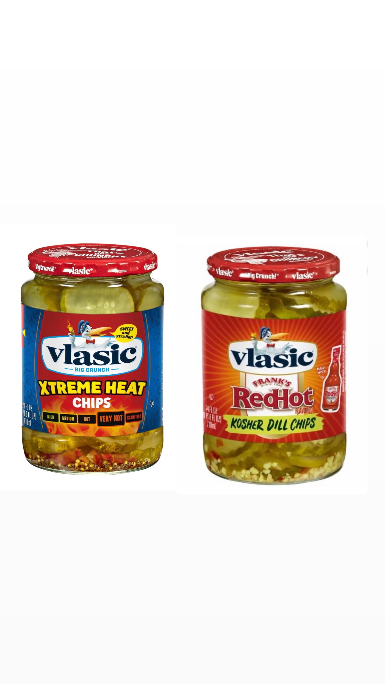 Vlasic Pickle Chips Spicy Variety Pack Xtreme Heat Frank's RedHot ...