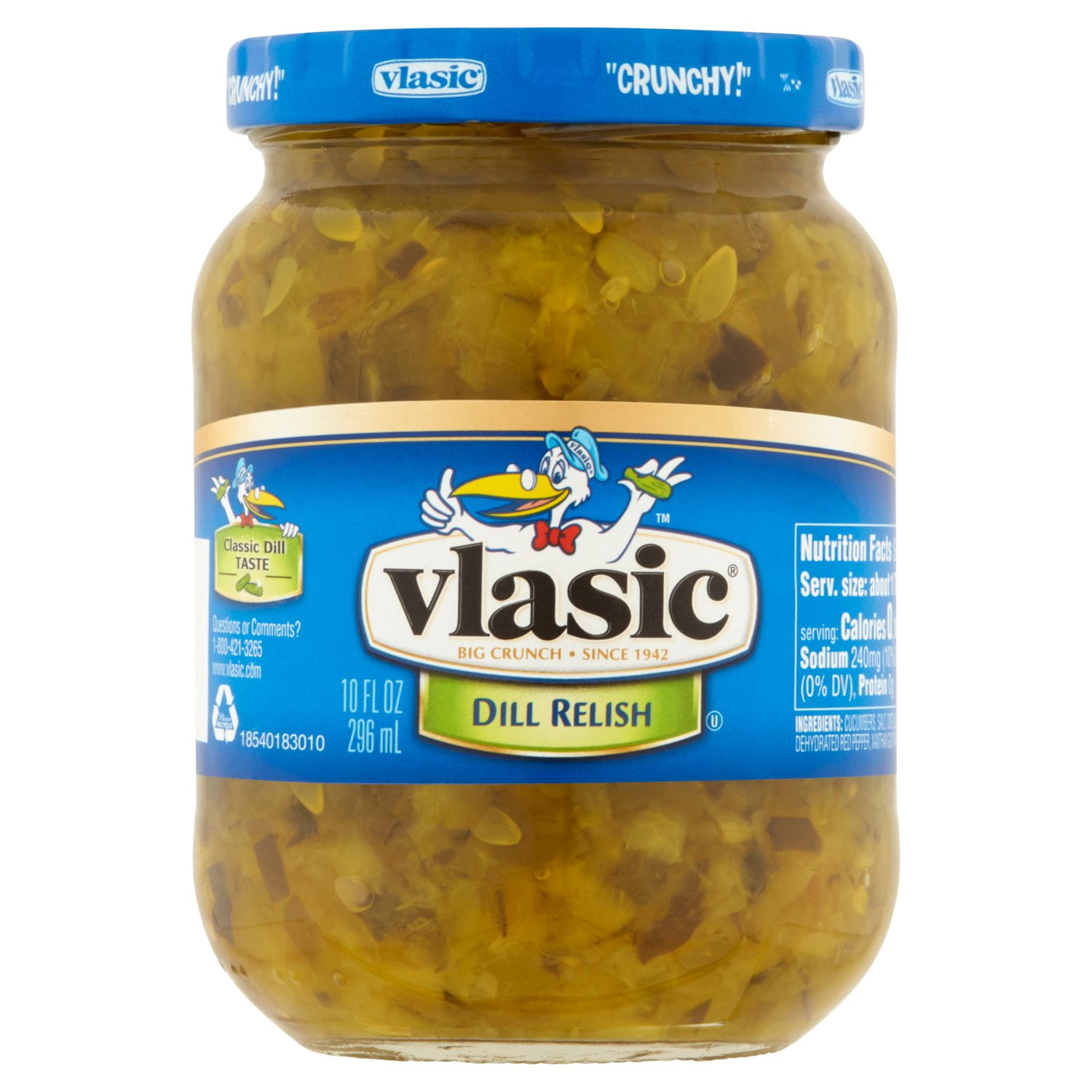 Vlasic Relish Dill 10 oz - Walmart.com