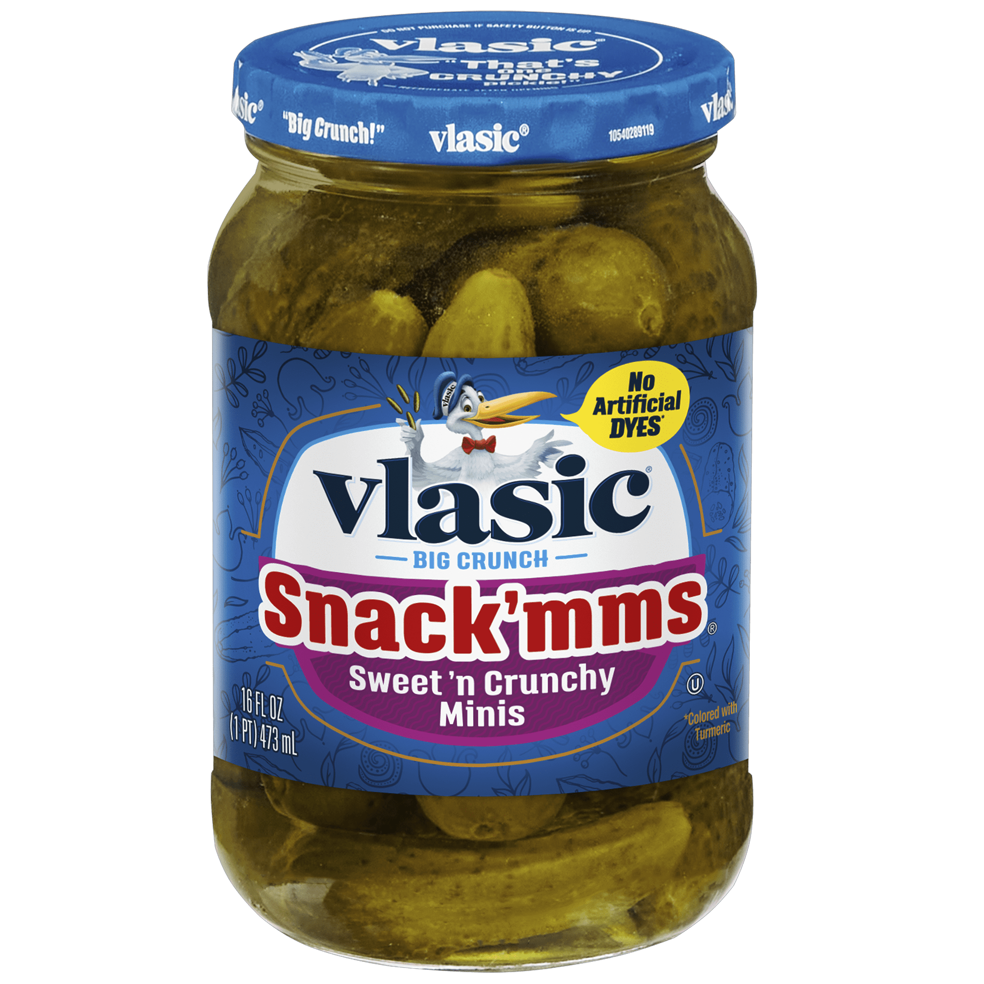 Vlasic Snack'mms Sweet'n Crunchy Mini Pickles, 16 fl. oz Jar - Walmart.com