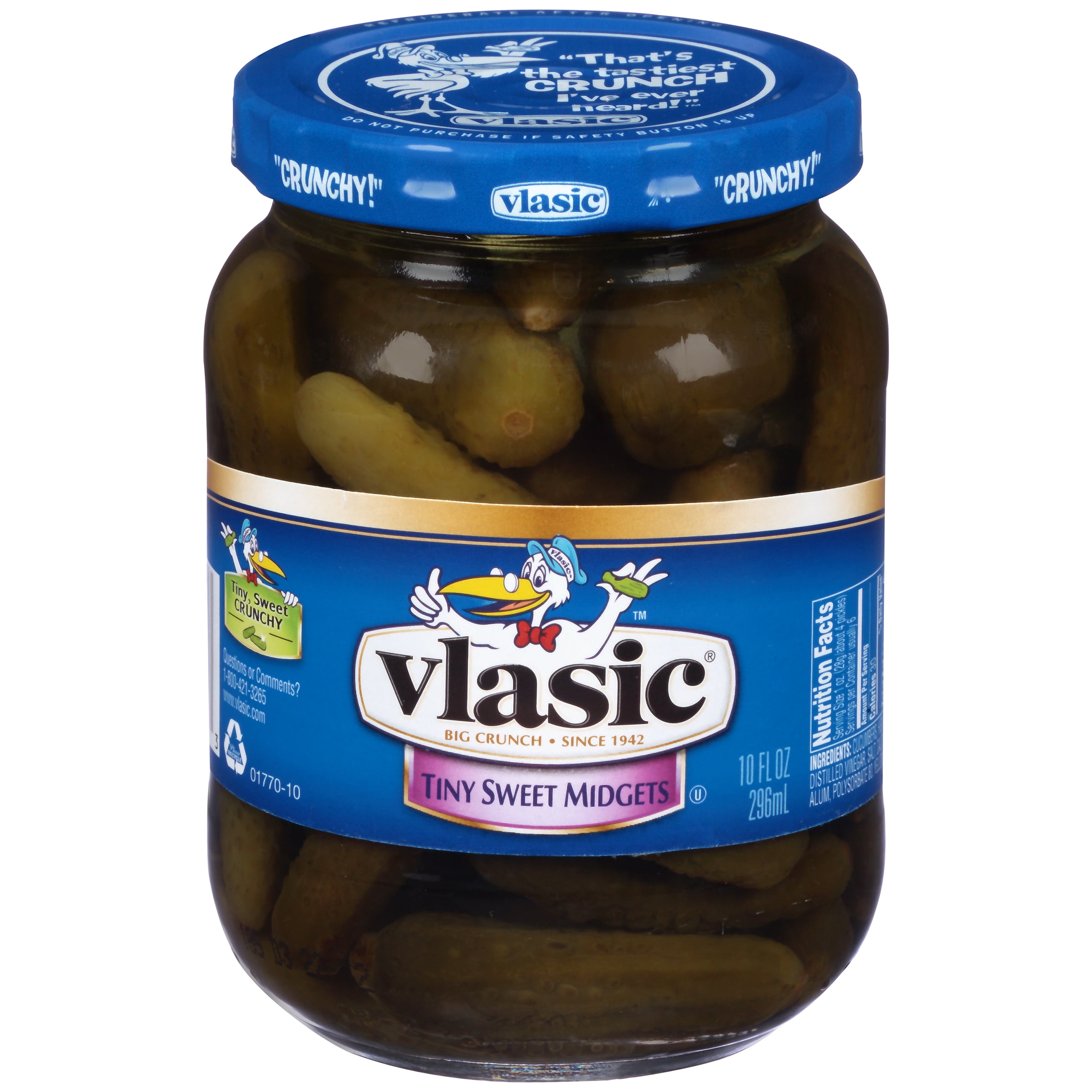 Vlasic Snack'mms Tiny Sweet Pickles, 10 OZ - Walmart.com