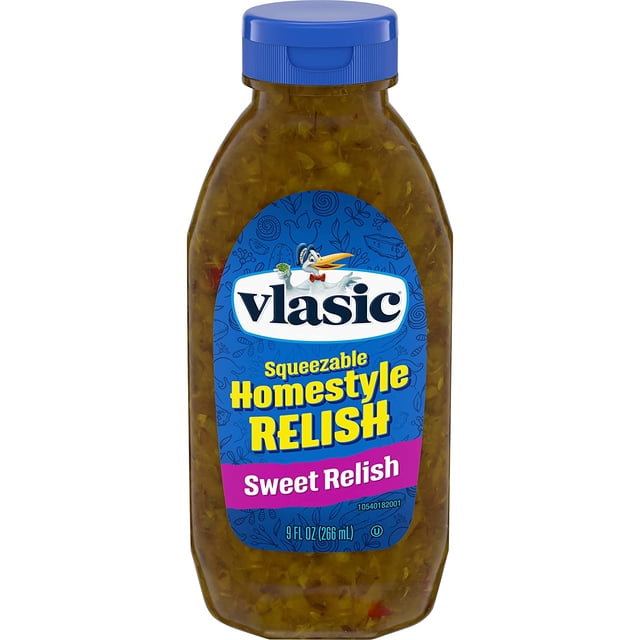 Vlasic Squeezeable Homestyle Sweet Relish, No Sugar Added, Keto ...