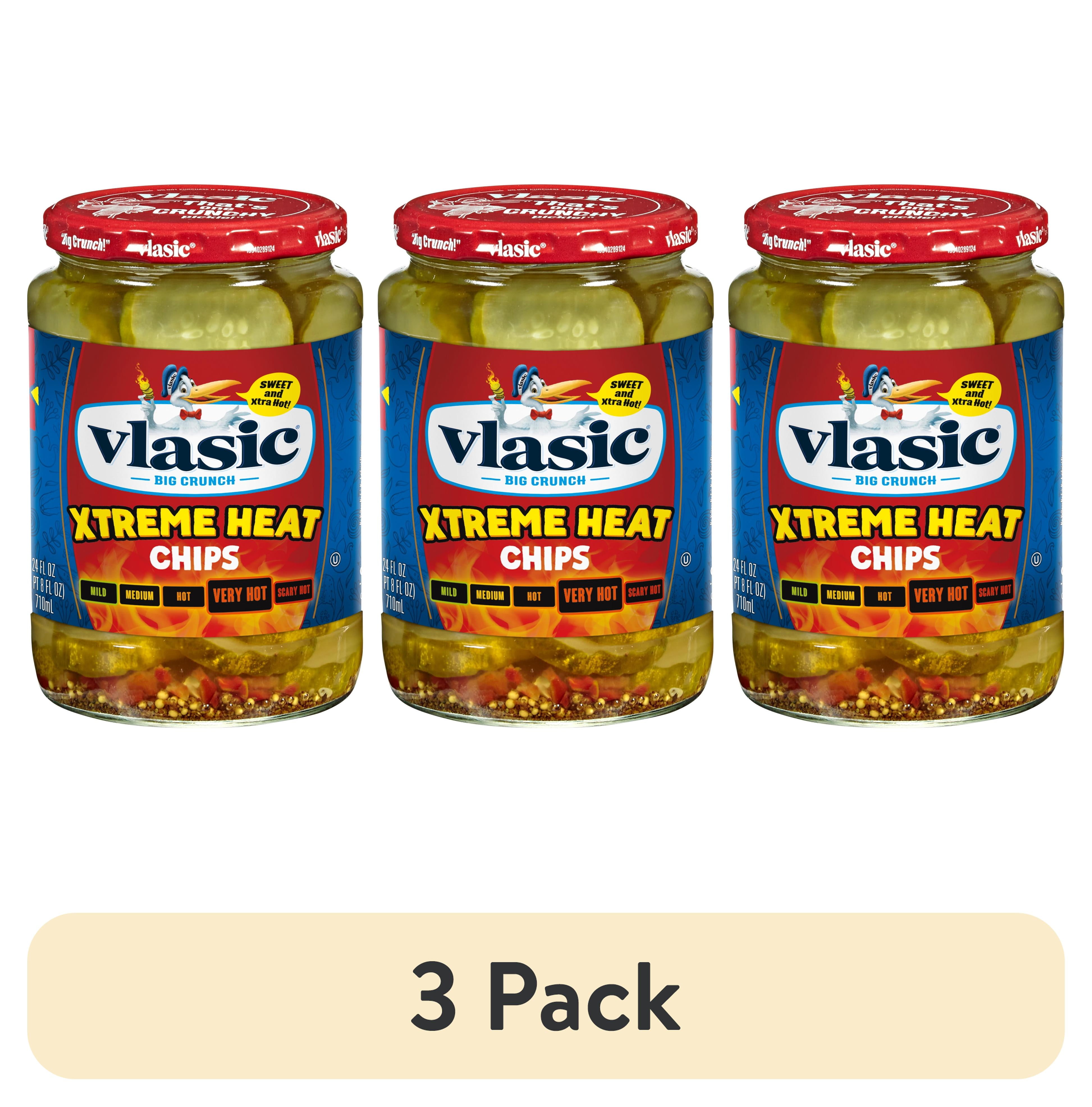 (3 pack) Vlasic Xtreme Heat Pickle Chips, Very Hot Spice, 24 oz - Walmart.com