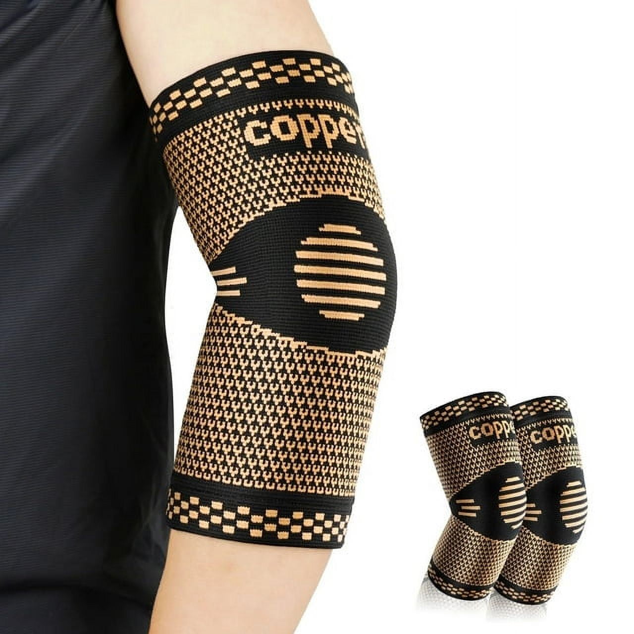 Vlela Copper Tennis Elbow Braces for Tendonitis Elbow Sleeves for Women ...