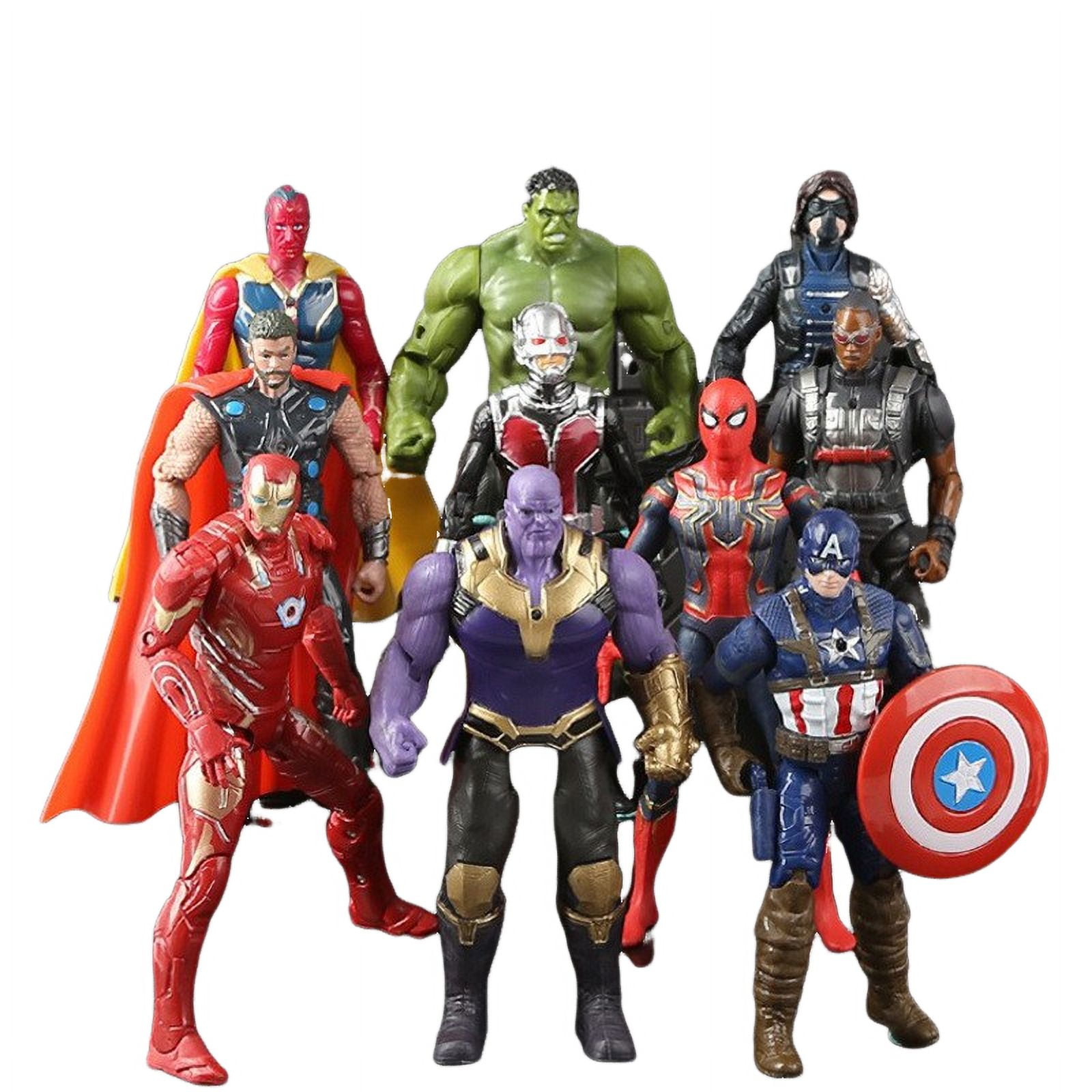 Vlemua 10 PCS Superhero Movie Figure Toys,Collectible Superhero Statue ...