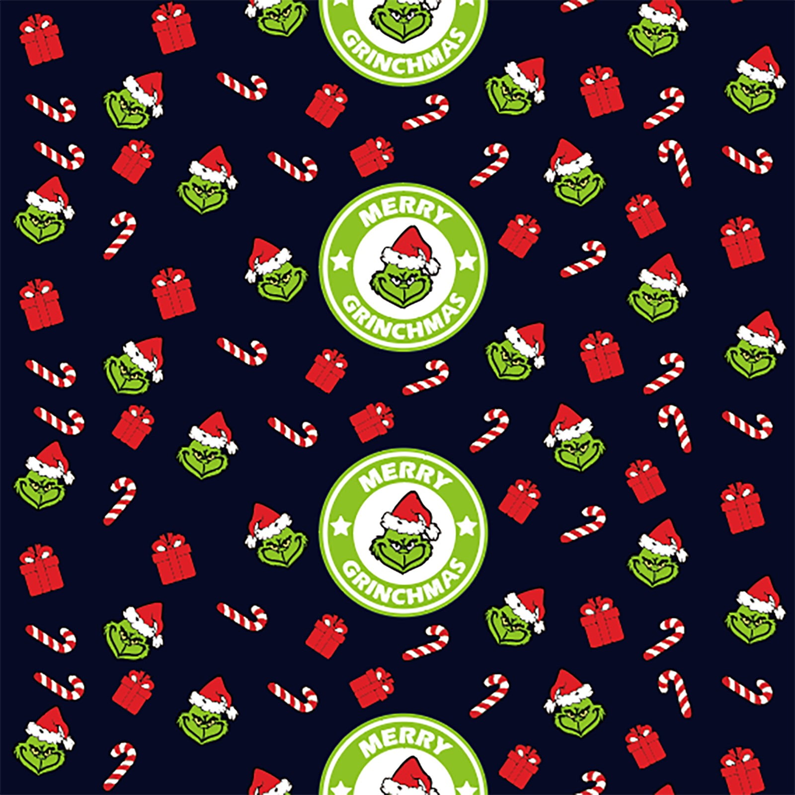 Vlemua 12 * 23 INCH Grinch Folded Christmas Wrapping Paper, Funny ...