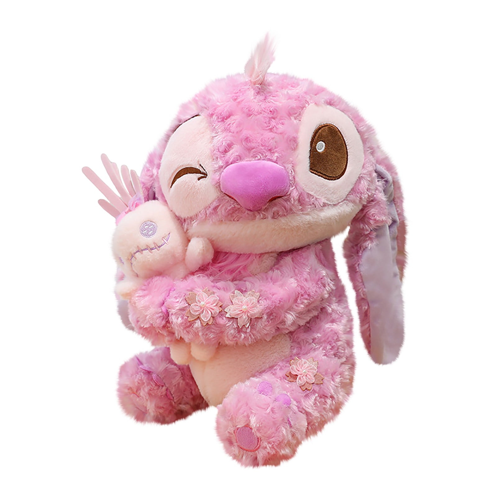 Vlemua 13.7" Pink Stitch Stuffed Animals Cartoon Dolls, 2025 New Lilo ...