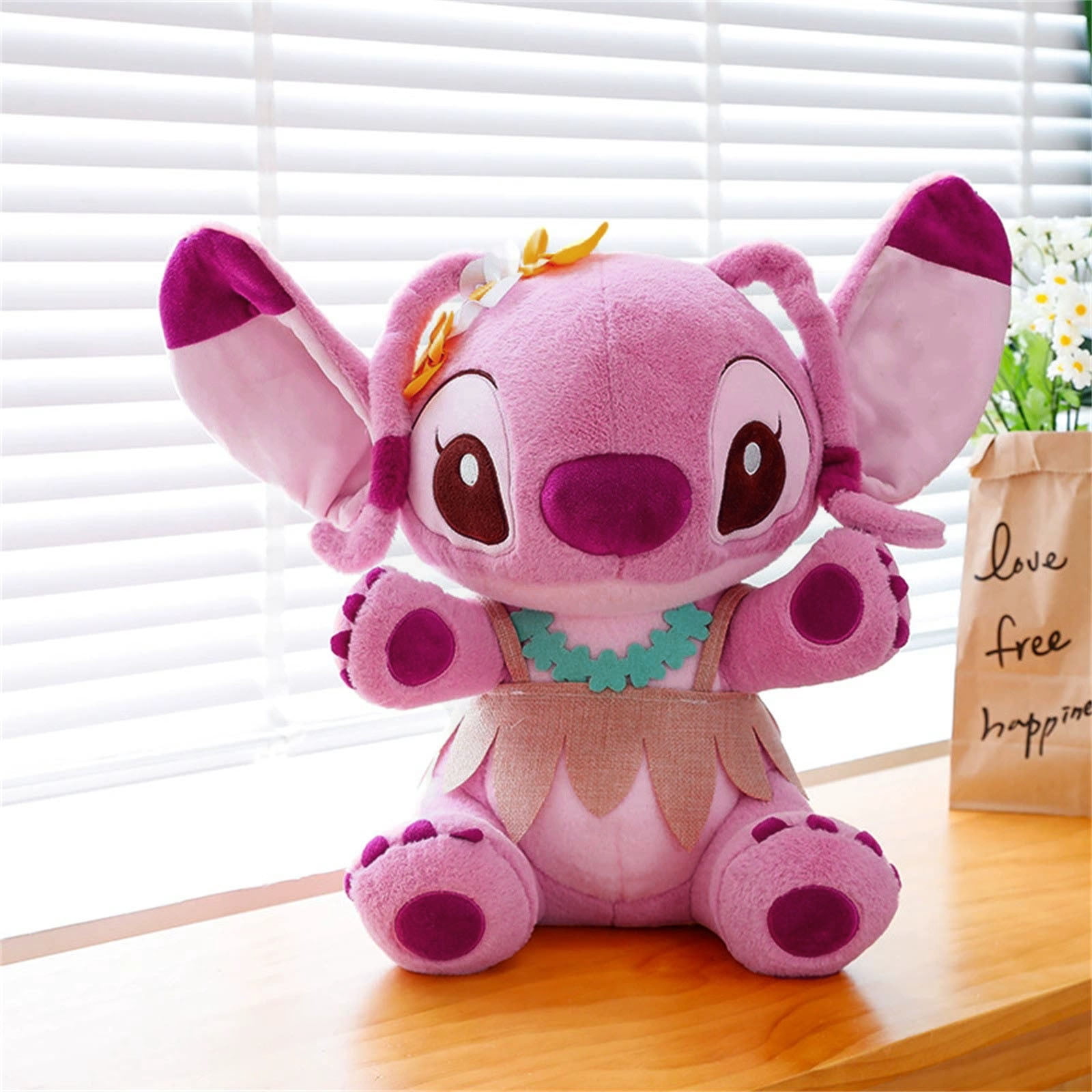 Vlemua 17.6" Angel Stitch Stuffed Animals Plush Dolls, Stitch Huggable ...