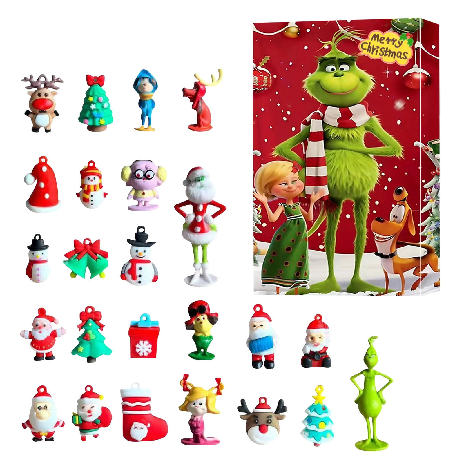 Vlemua 2024 New 24 Days Christmas Grinch Anime Advent Calendar Grinch ...