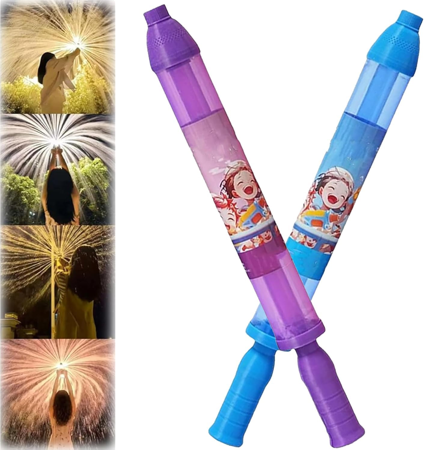 Vlemua 2025 New Firework Water Gun Toys, Pusher Type Fun Fireworks ...