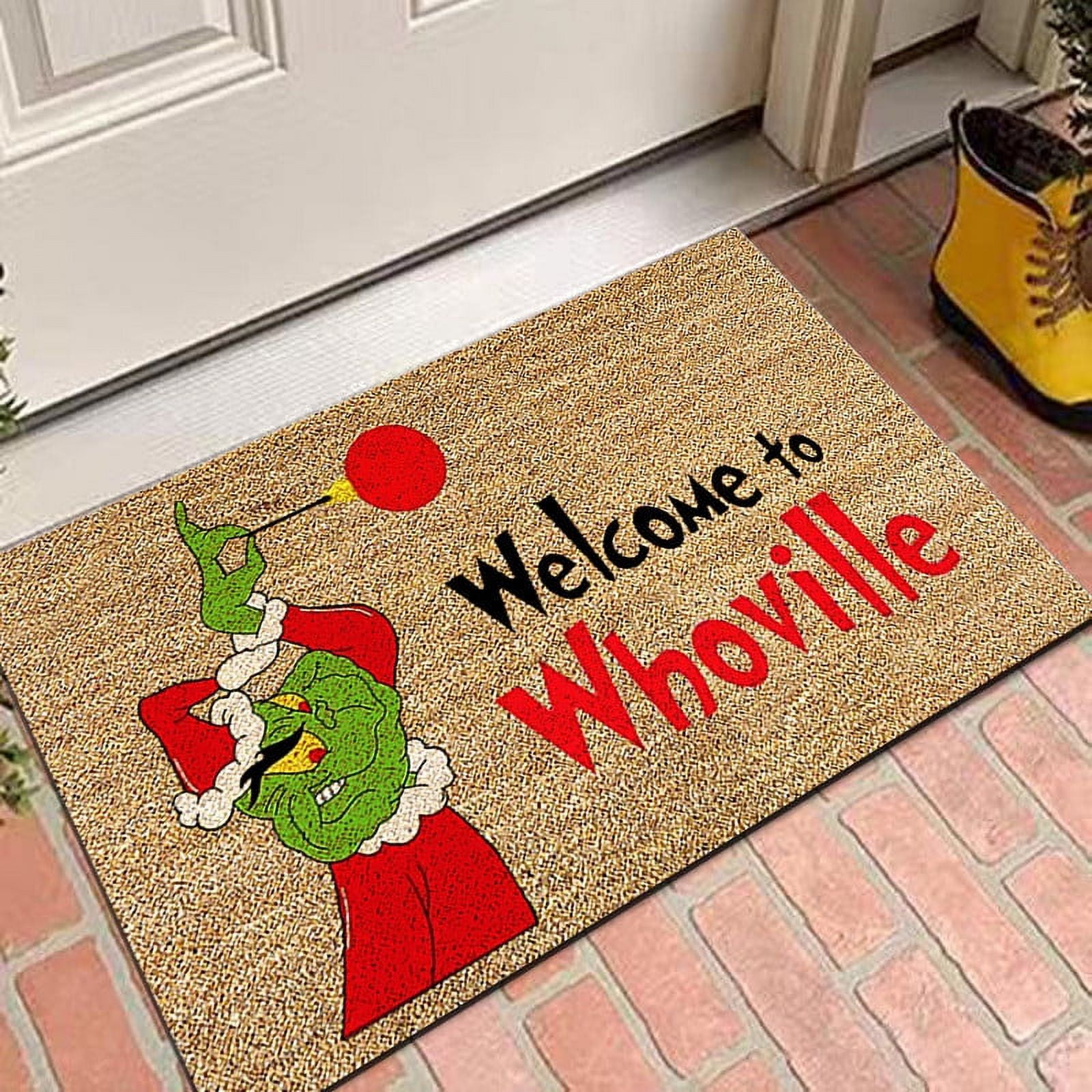 Vlemua 23 * 15 Inch 2024 New Grinch Christmas Welcome Mat Door Mat ...