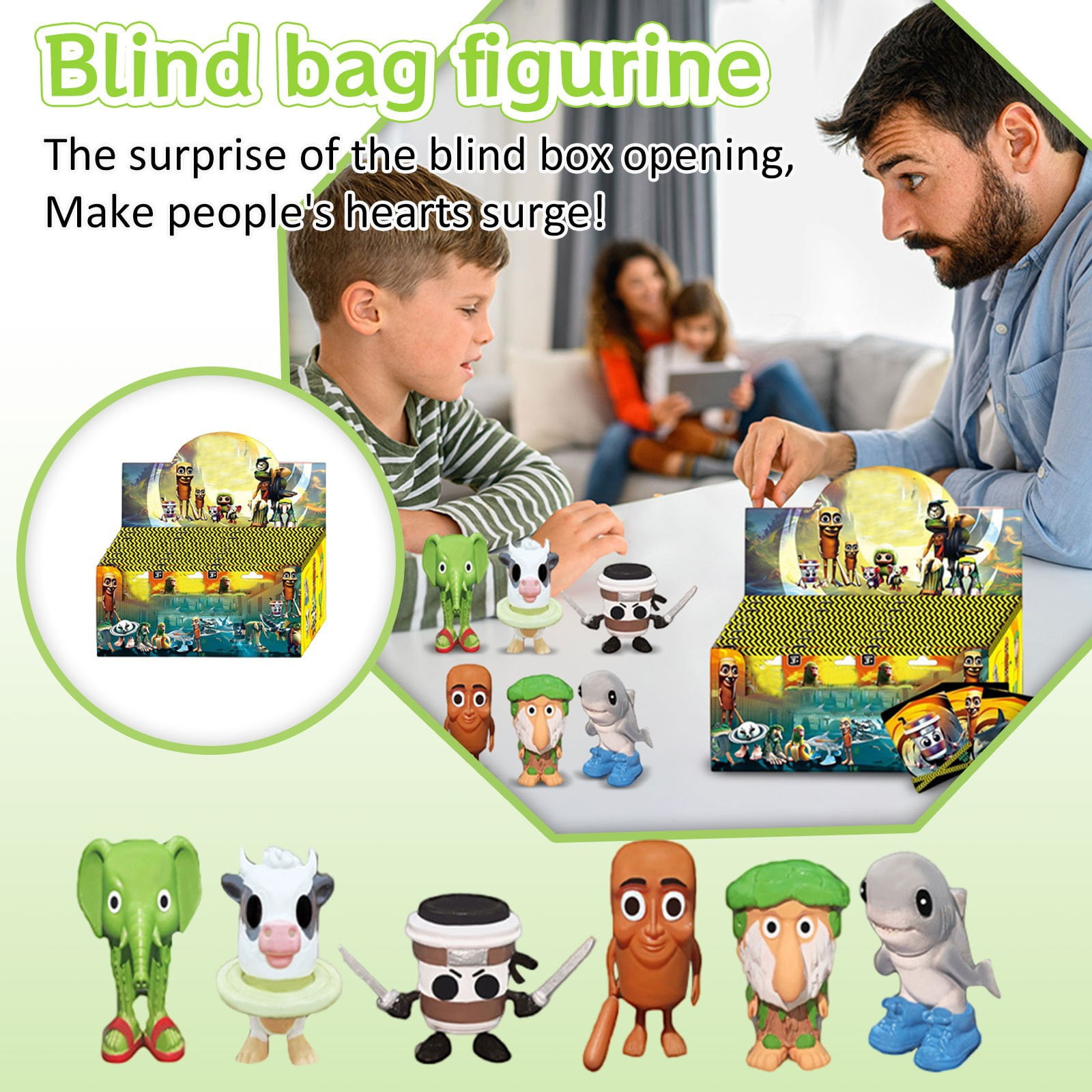 Vlemua 24 PCS AI Italian Brainrot Animals Figure Random Blind Box Set ...