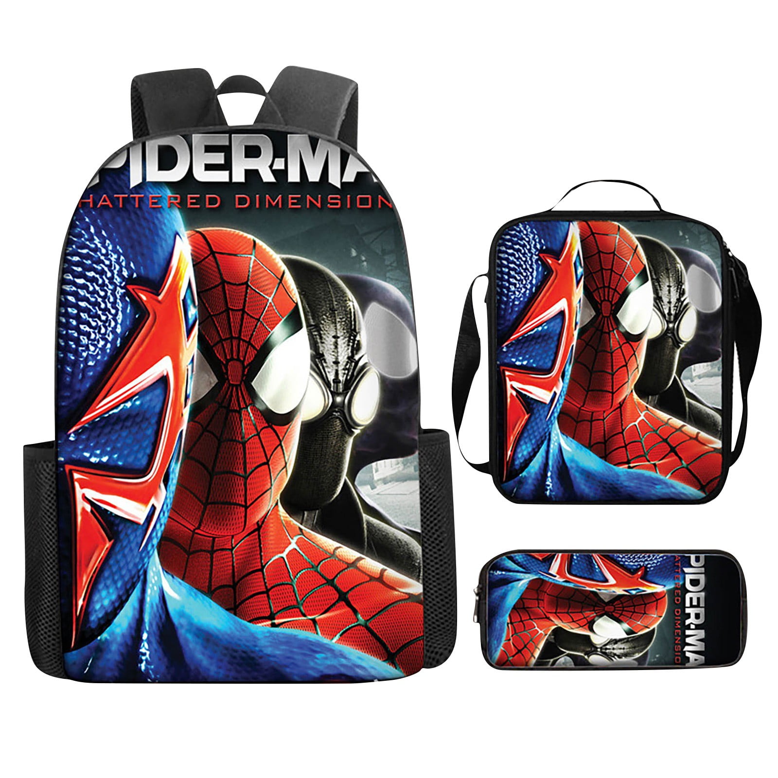Vlemua 3 PCS New 17" Spider Superhero Backpack, Back to School, Spider ...