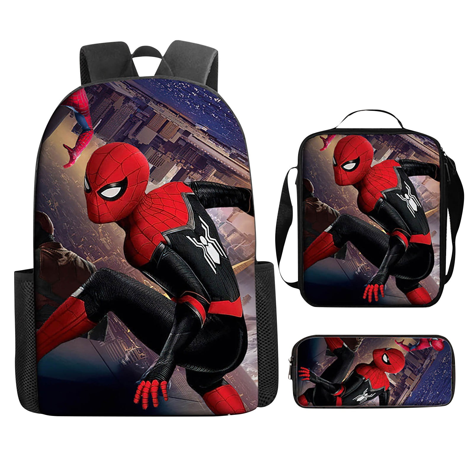 Vlemua 3 PCS New 17" Spider Superhero Backpack, Back to School Stuff ...