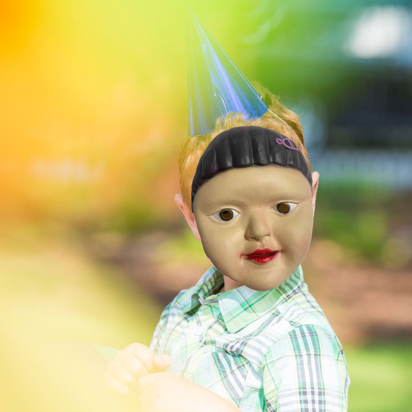 Vlemua 7.8" Squid Game Gold Maskeen, Squid Game Edition Fresh Facial Maskeen Ornaments for Kids ...