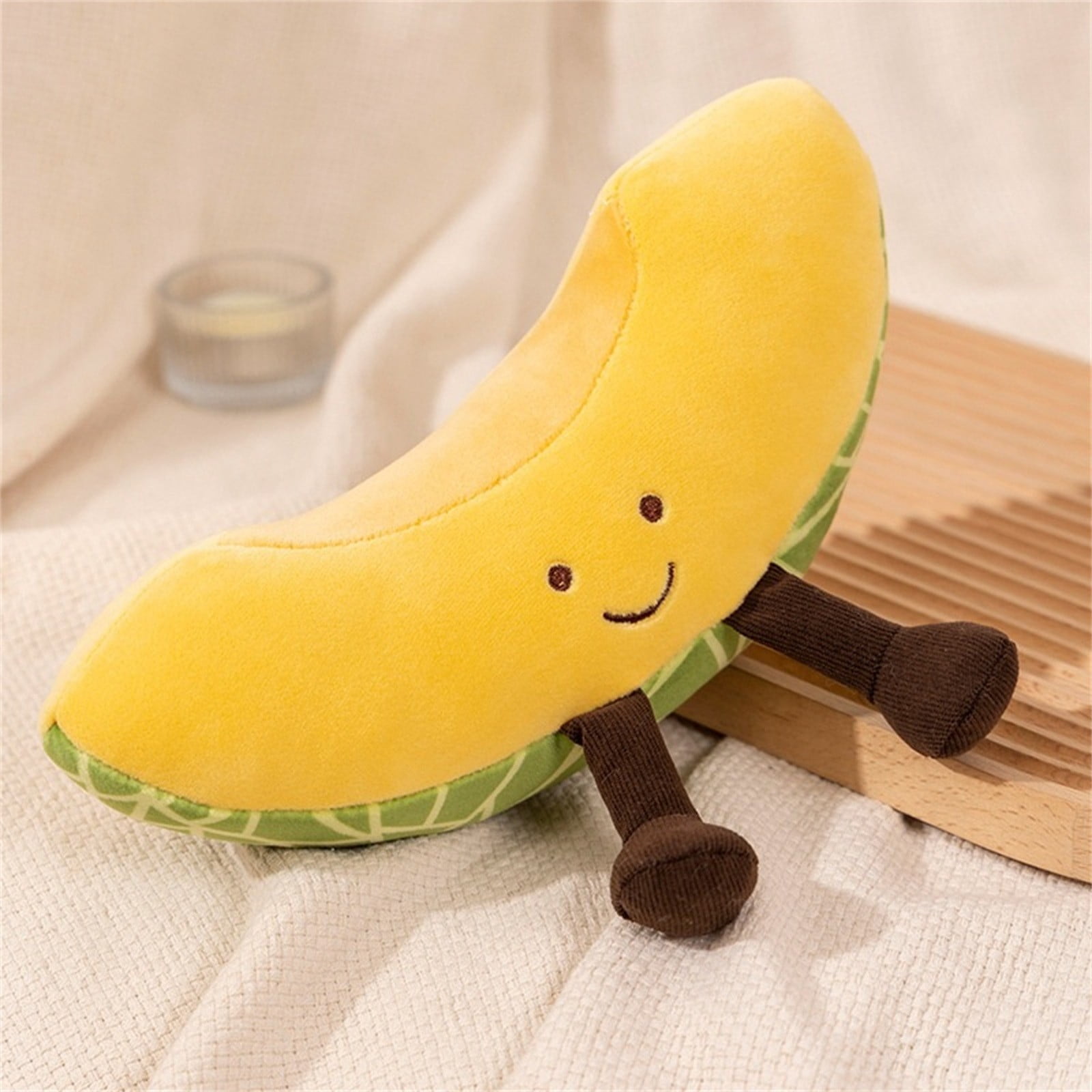 Vlemua 9.8" Jellycat Banana Fruit Plush Toys, Jellycat Soft Banana ...