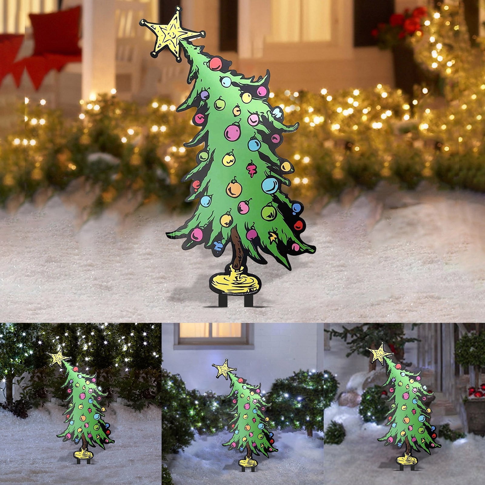 Vlemua Christmas Carnival Glamorous Grinch Christmas Decorations, Yard ...