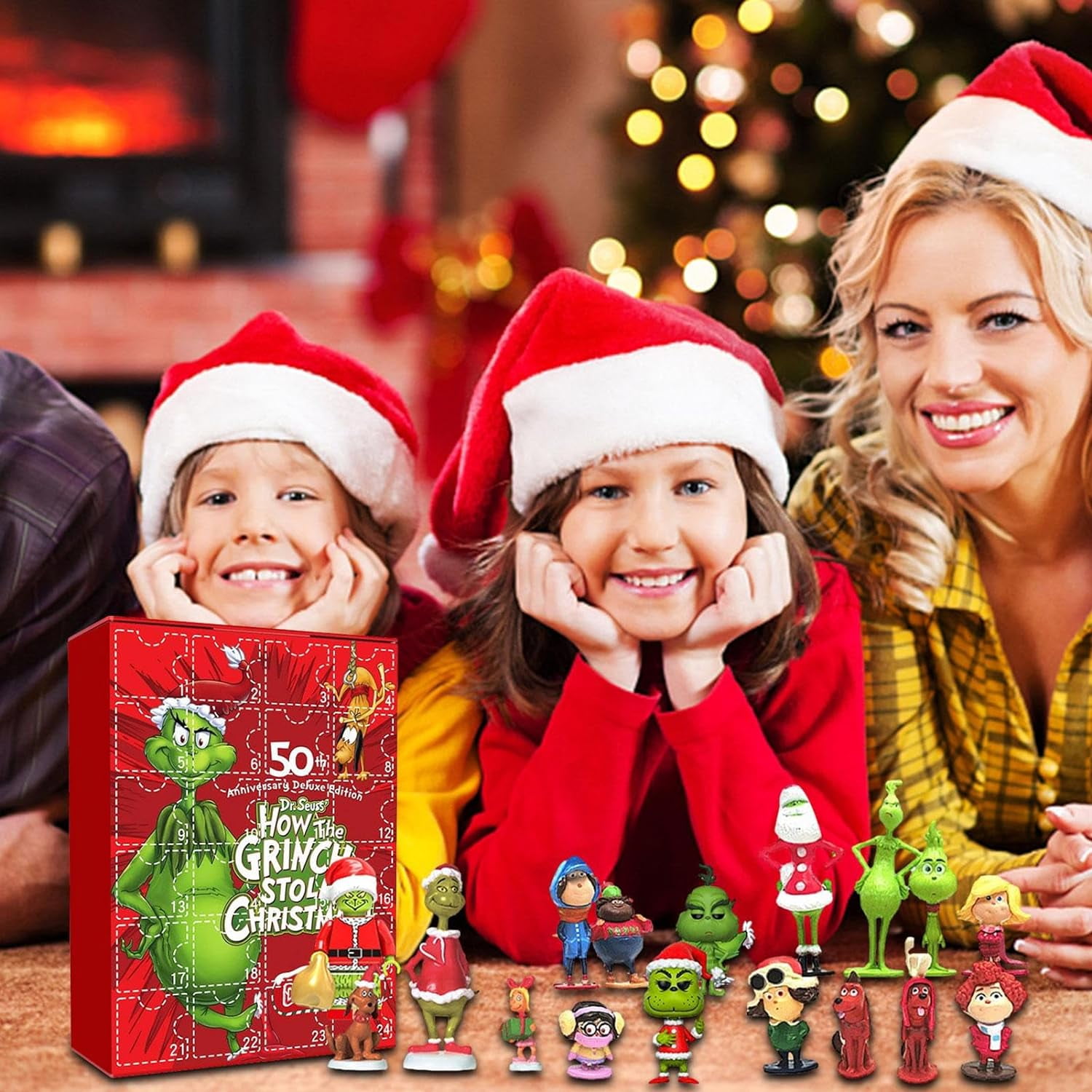 Vlemua Christmas Grin-chs Advent Calendar, Advent Calendar 2023 with 24 ...