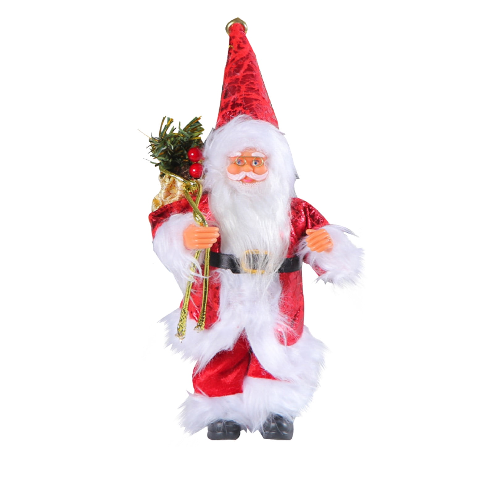 Vlemua Home Decor Small Santa Claus Figurines Standing Santa Statue ...