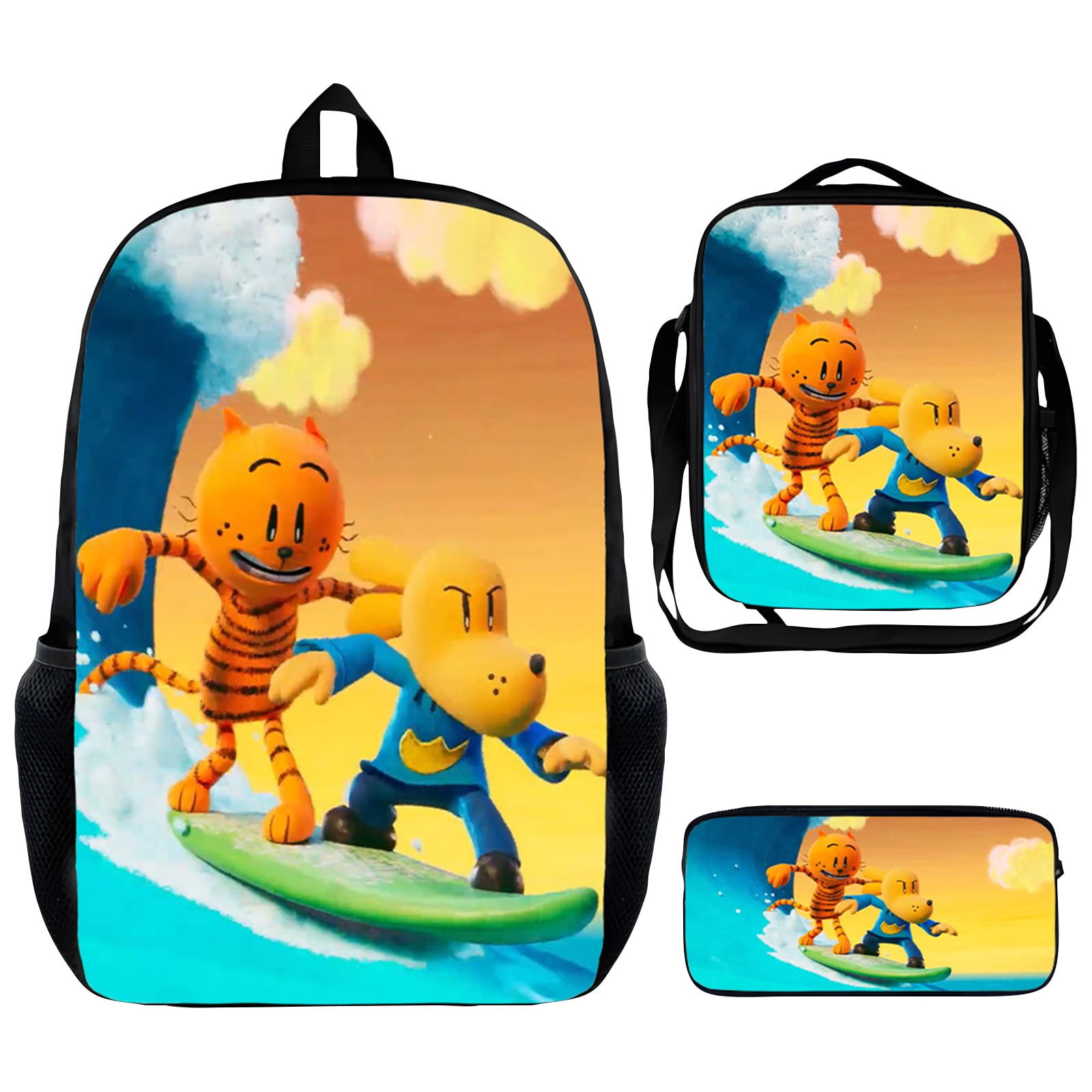 Vlemua Dog Man Backpack, Back to School Backpack, 15" Dog Man Laptop ...