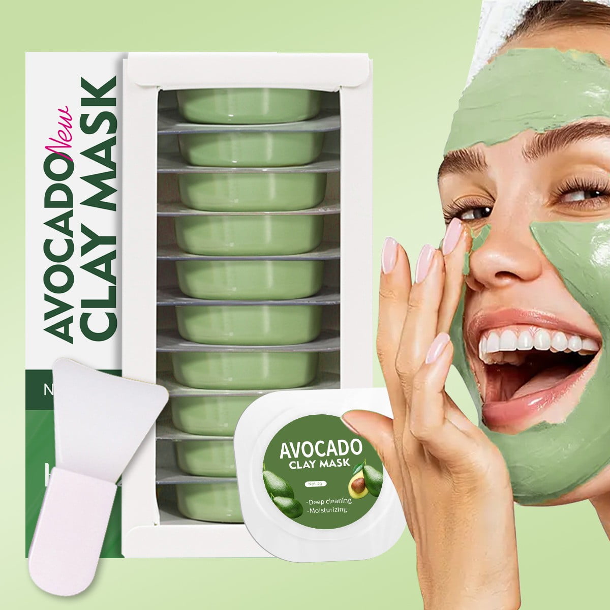 Vlemua Face Makeup Disposable Jelly Mud Mask Mud Mask Avocados ...
