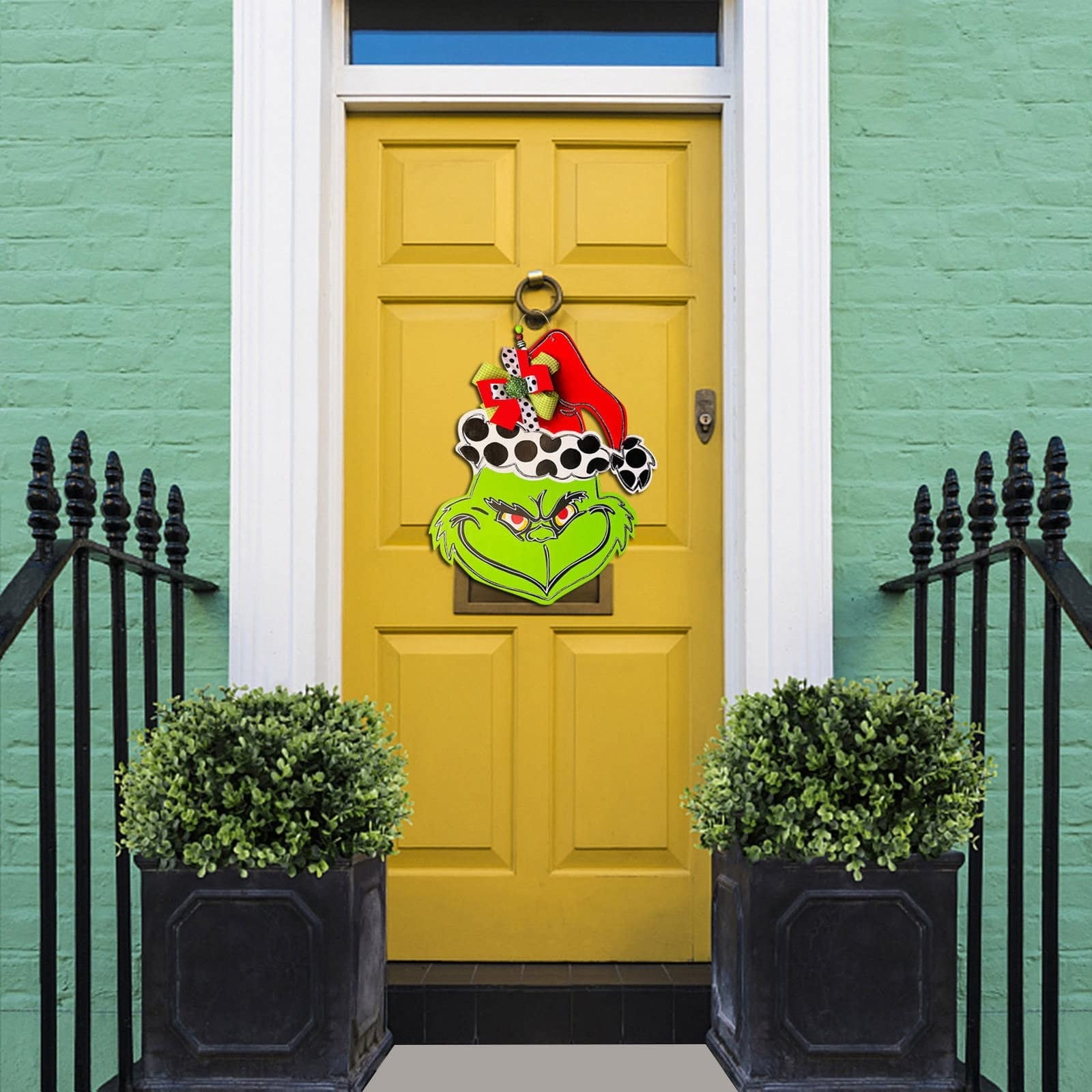 Vlemua Festival Gifts Ornate Grinch Welcome Sign Funny Grinch_Welcome ...