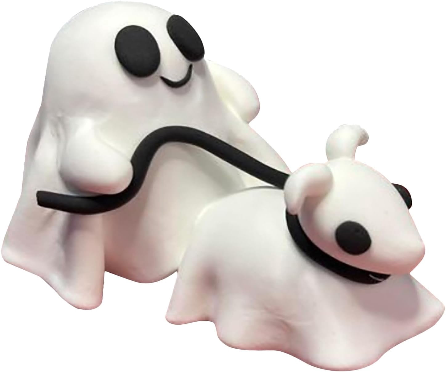 Vlemua Ghost Walking Dog Statue, Spooky Ghost Dog Halloween Figurine ...