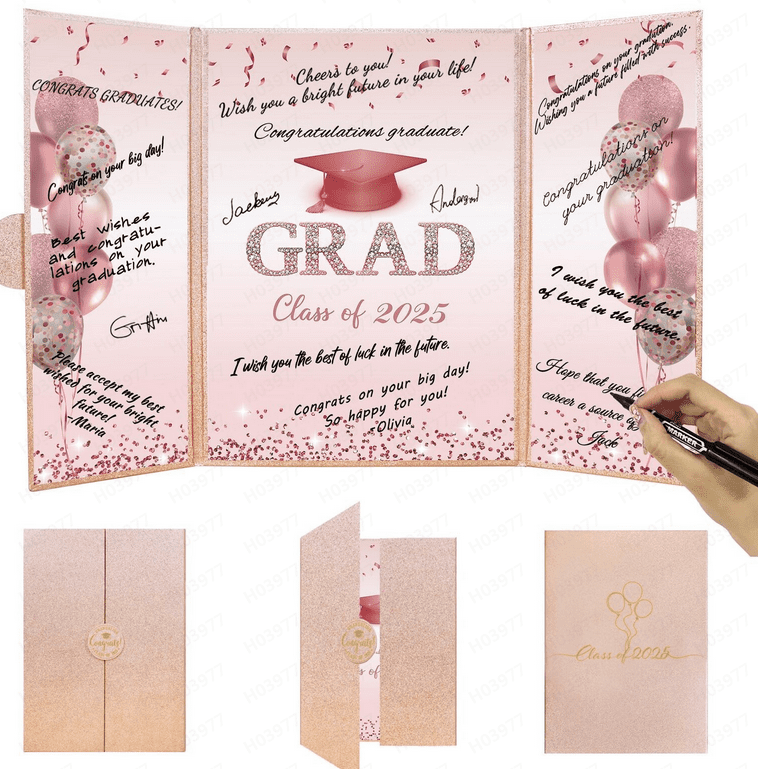 Vlemua Graduation Guest Book Signature Book, Class of 2025 Graduation ...