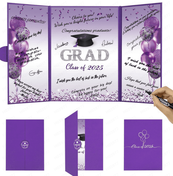 Vlemua Graduation Guest Book Signature Book, Class of 2025 Graduation ...