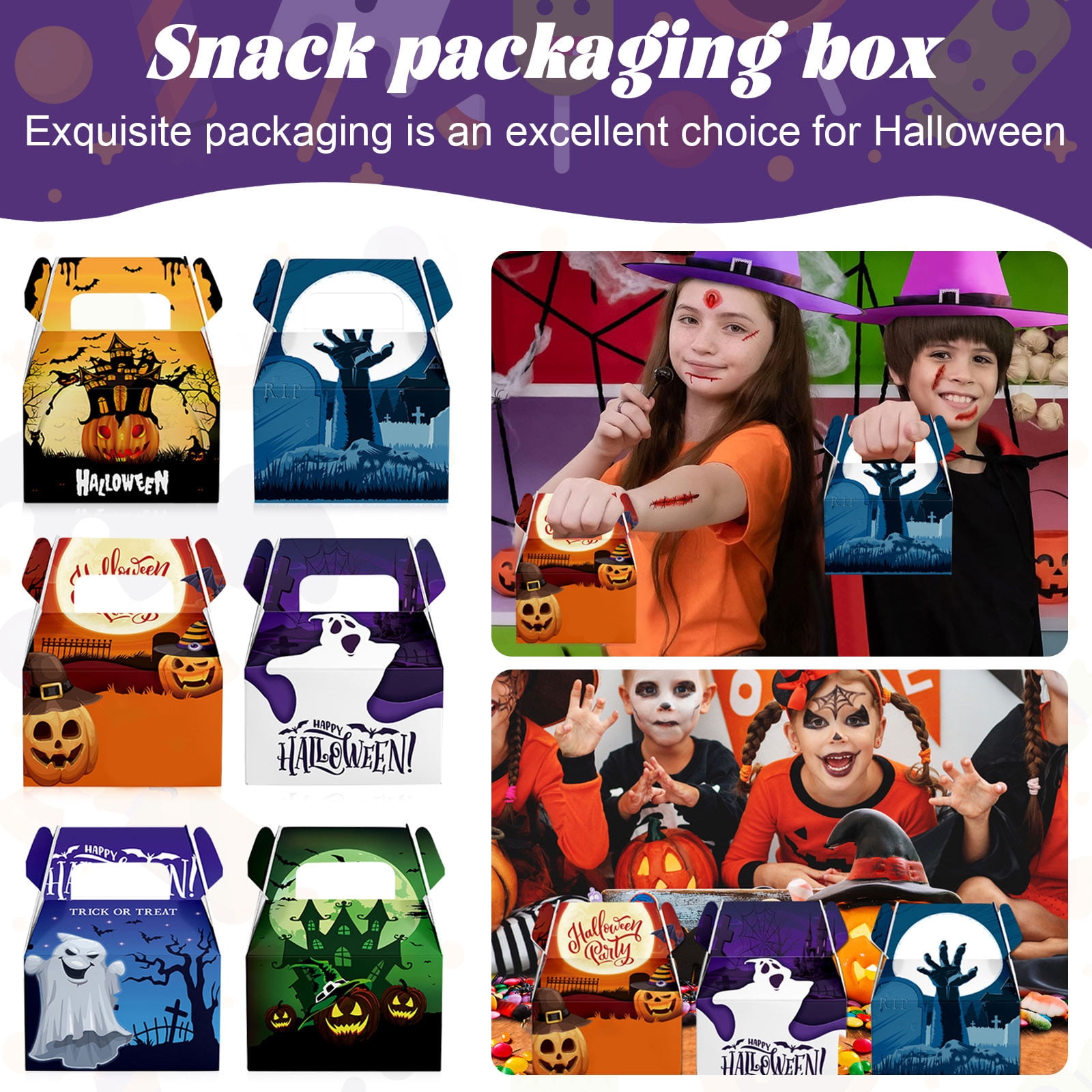 Vlemua Home Decor Elegant Halloween Decor Scene Props Portable Paper ...