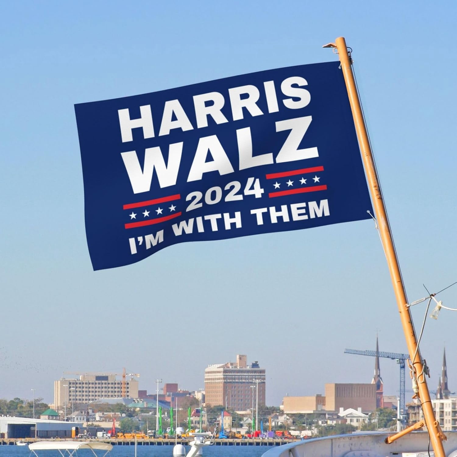 Vlemua Kamala Harris waltz 24 Harris walz 2024 flag I’m With Them Flag ...