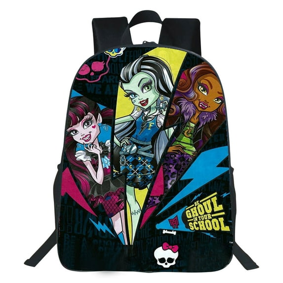Vlemua Monster-High Backpack, Back to School Supplies, 16" Monster-High ...