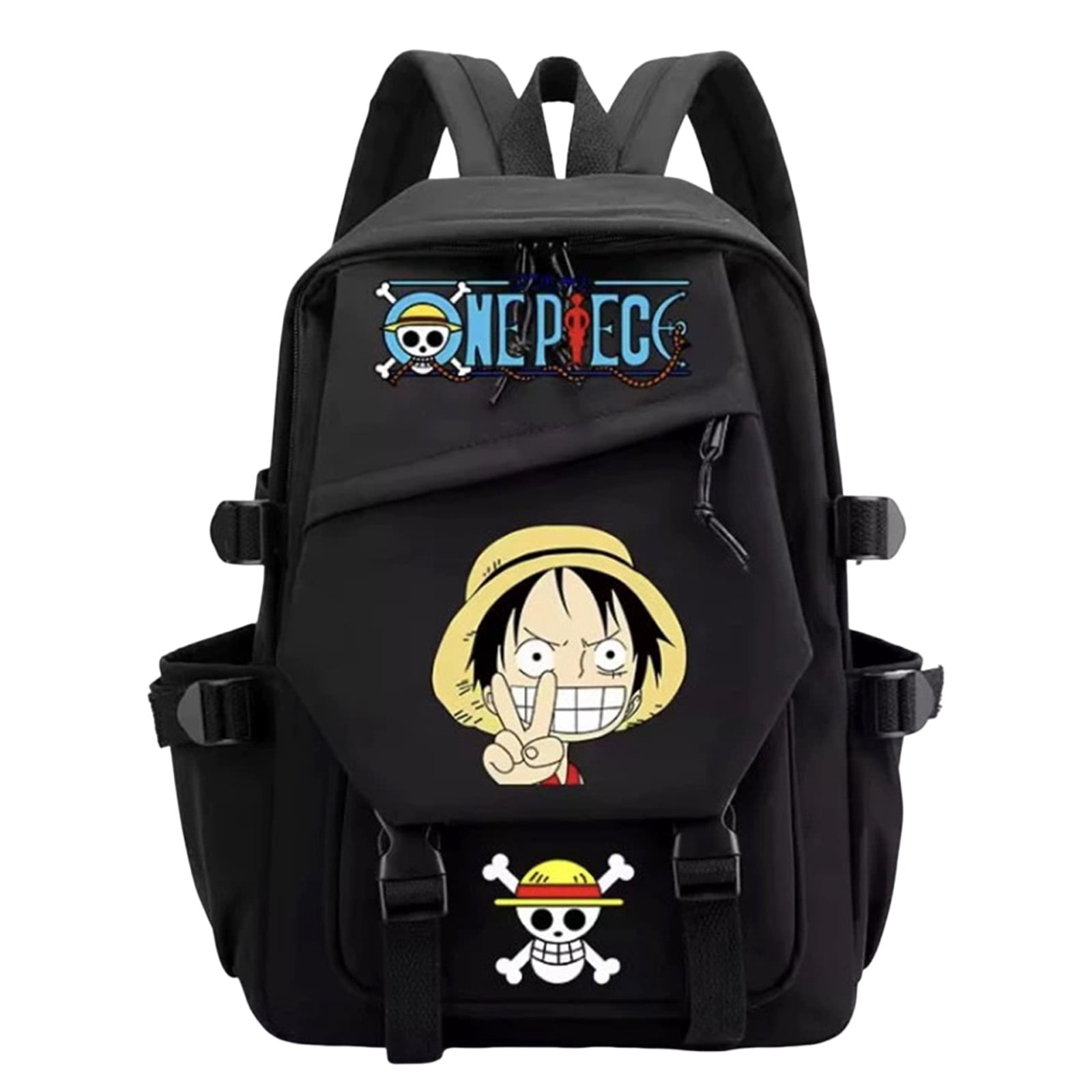 Vlemua One Piece Backpack, Back to School Merch, 14" One Piece Cartoon ...